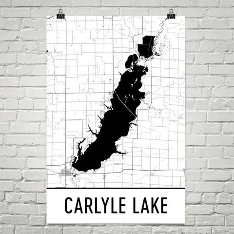 Carlyle Lake Illinois Map