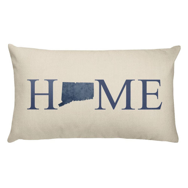 Connecticut Home Throw Pillow – Modern Map Art