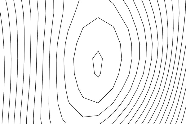 Three Fingered Jack Topographic Map Art – Modern Map Art