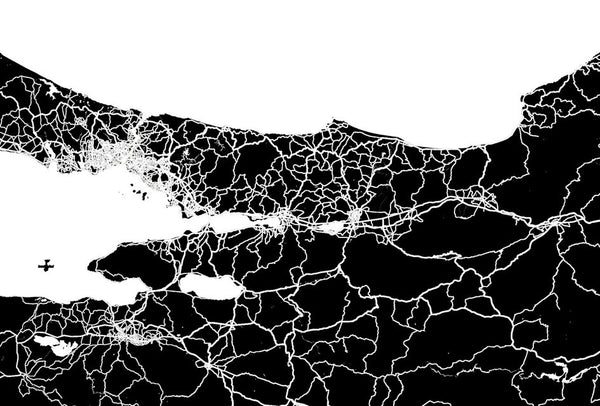 Turkey Wall Map Print - Modern Map Art