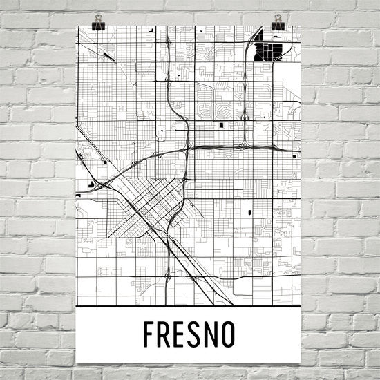 Printable Map Of Fresno Ca